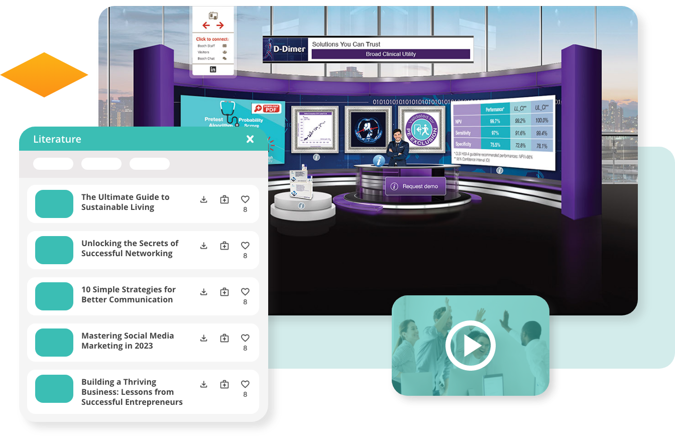 Virtual Exhibit Halls Chati Custom Virtual Events